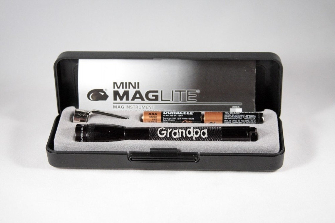 Personalized MAGLITE Gift Set Laser Engraved Father's | Etsy