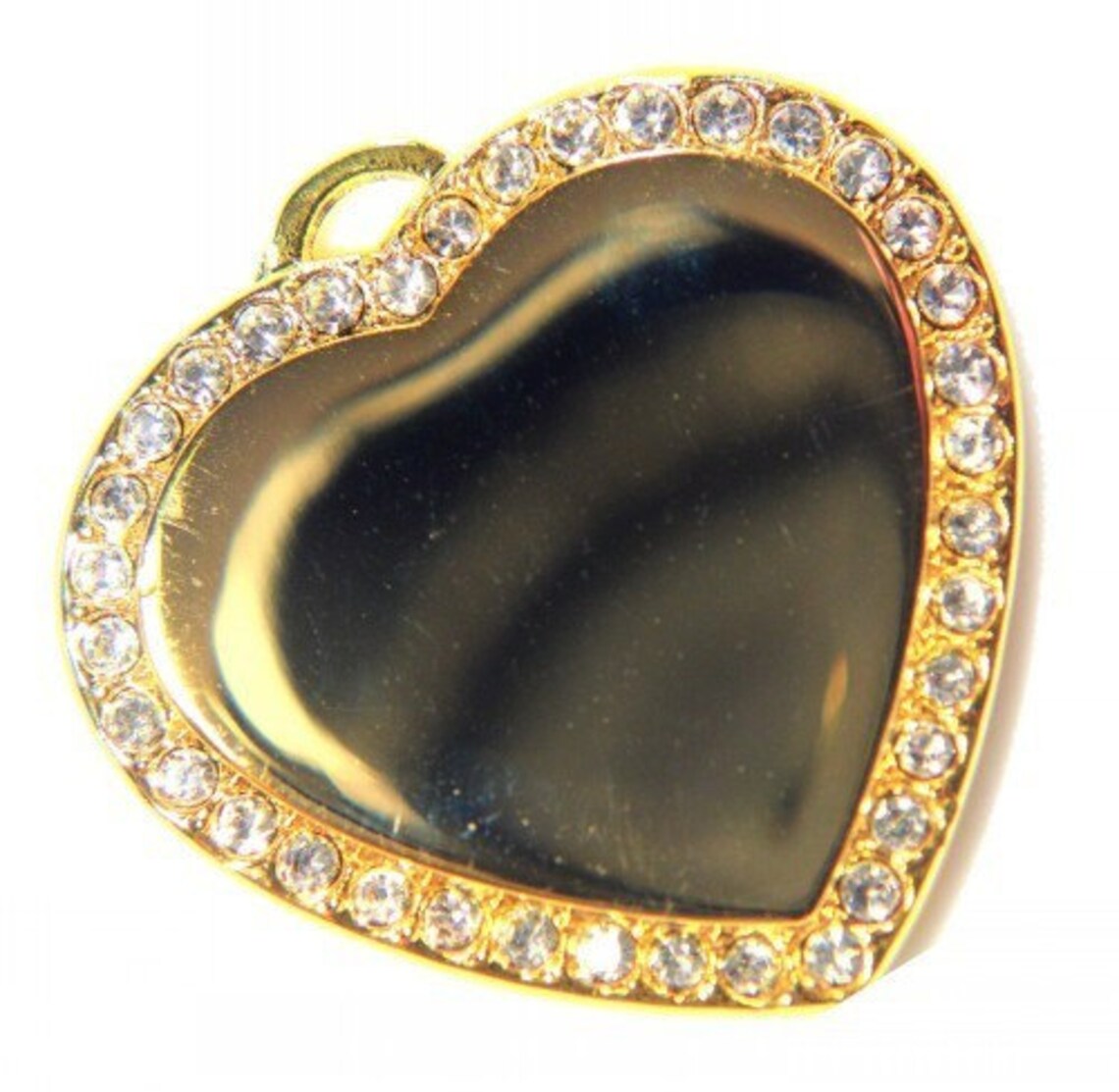 Personalized Photo Engraved Cubic Heart Pendant Mother's | Etsy