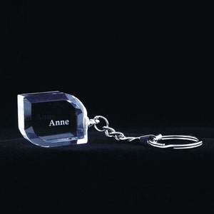 Personalized Crystal Keychain - Etsy