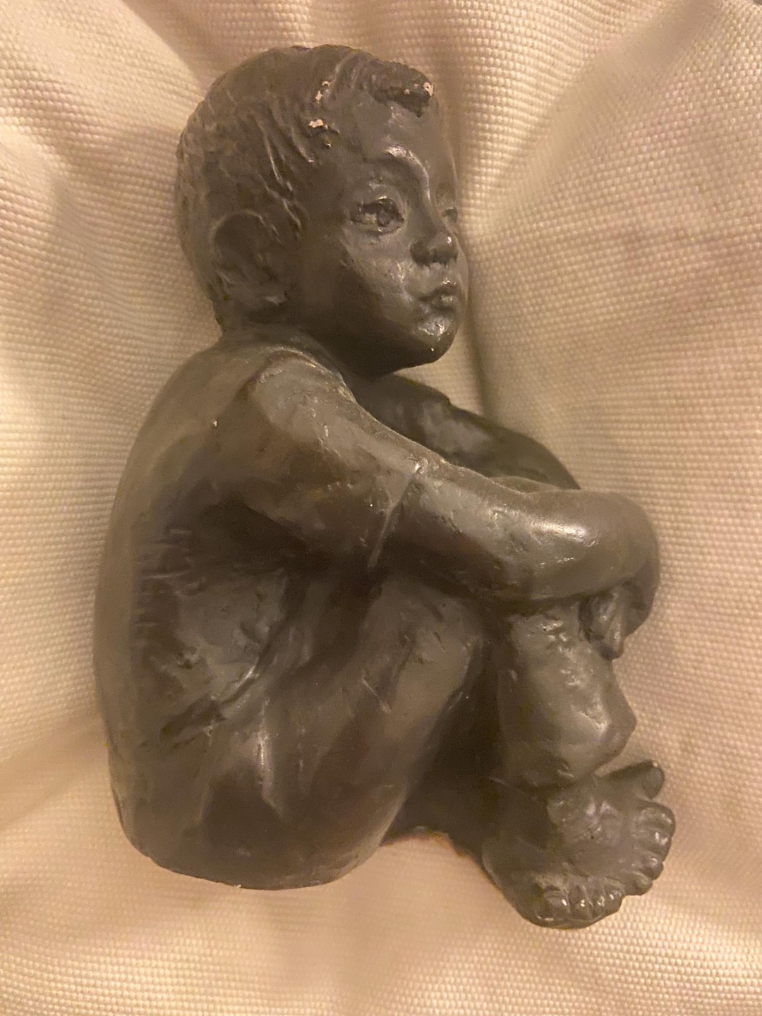 Little Boy Sculpture Figure Statuette Vintage Rare 1979 Austin ...