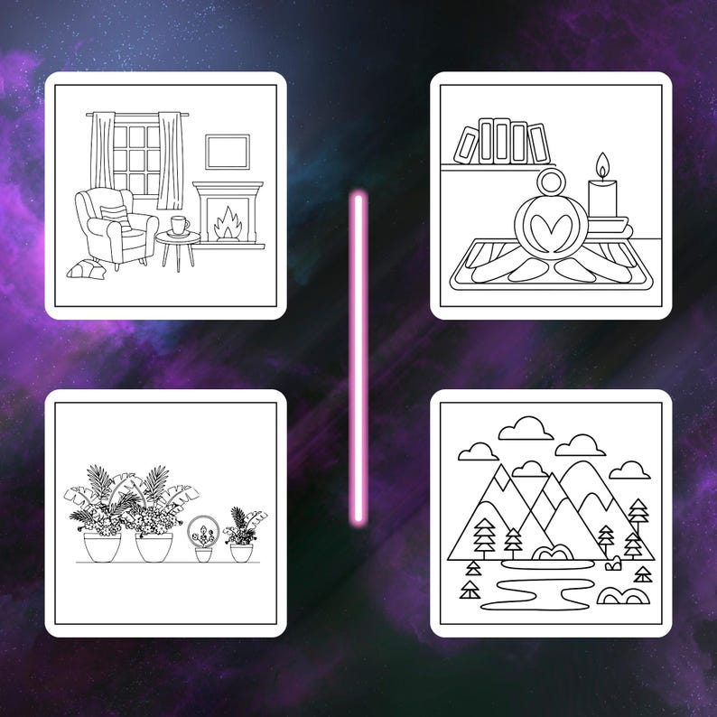 Cozy Comfy Days Coloring Pages Bundle for Kids and Adults | 86 Relaxing ...