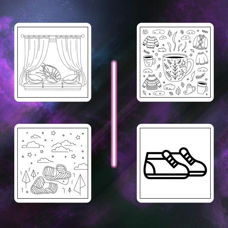 Cozy Comfy Days Coloring Pages Bundle for Kids and Adults | 86 Relaxing ...