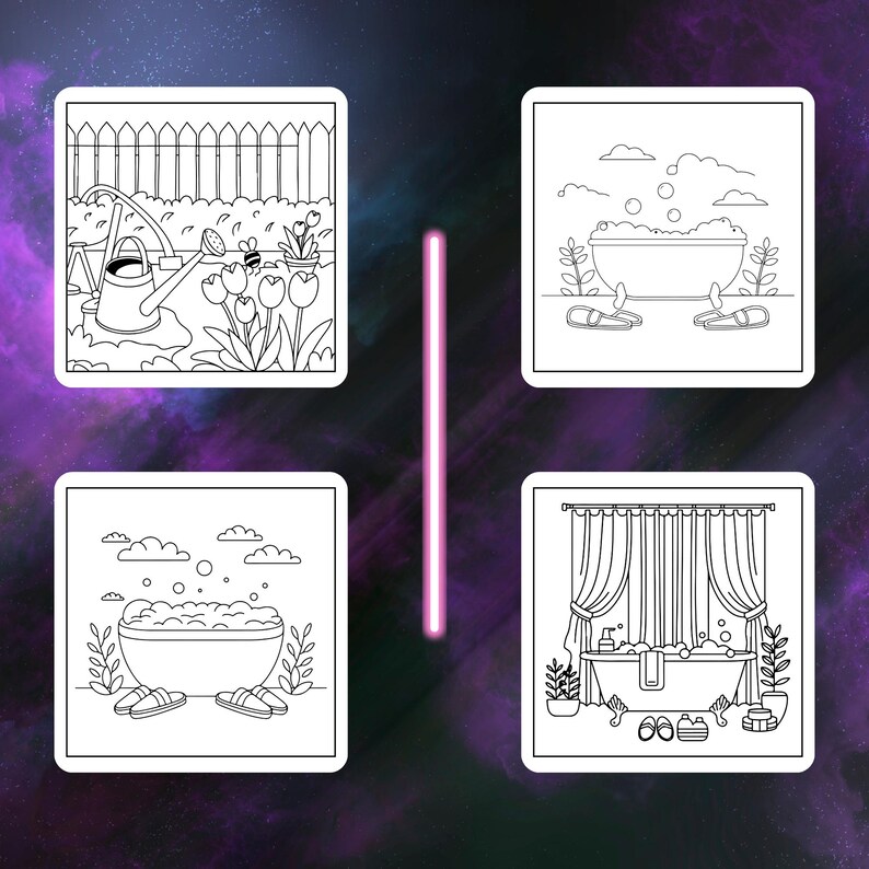 Cozy Comfy Days Coloring Pages Bundle for Kids and Adults | 86 Relaxing ...