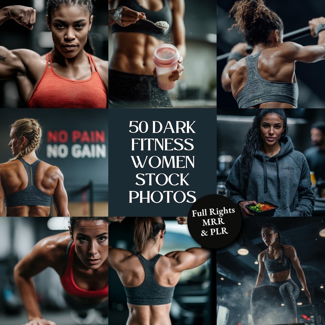 Dark & Realistic Fitness Women Stock Photos | 50 Cinematic Gym Images ...