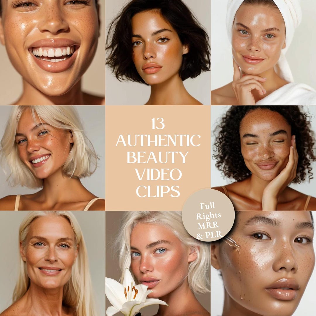Authentic Beauty Video Clips | 13 Realistic Skin Reels | Beauty ...