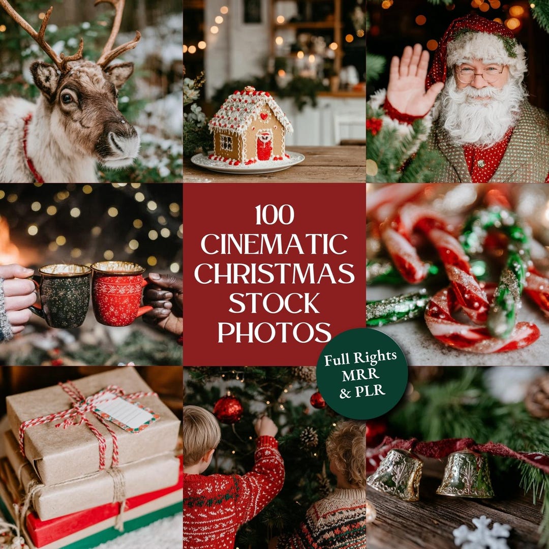 Cinematic Christmas Stock Photos Bundle | 100 Cozy Christmas Images ...