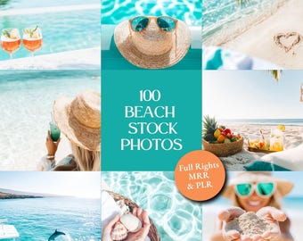 Beach Stock Photos | 100 Coastal Aesthetic Image Bundle for Influencers ...