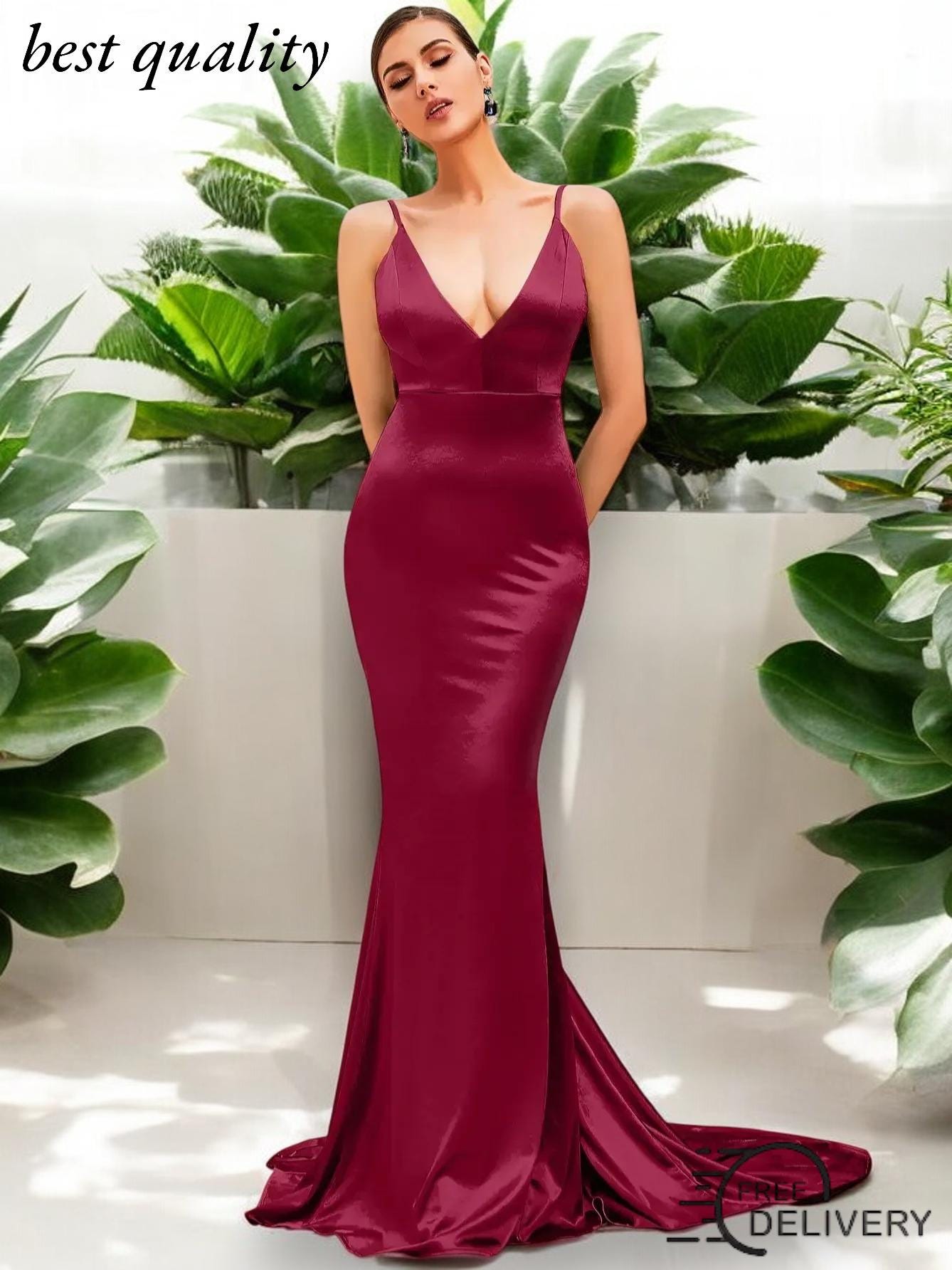 Elvira Hancock Scarface Costume Dress Teal Blue Rayon V-neck Prom Dress ...