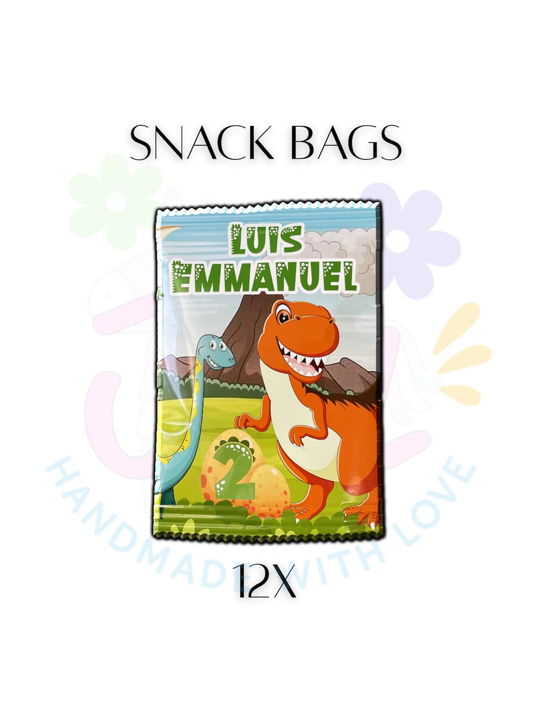 Party Favors - Snack Bags (12 Count) - Custom Theme (personalized) - Etsy