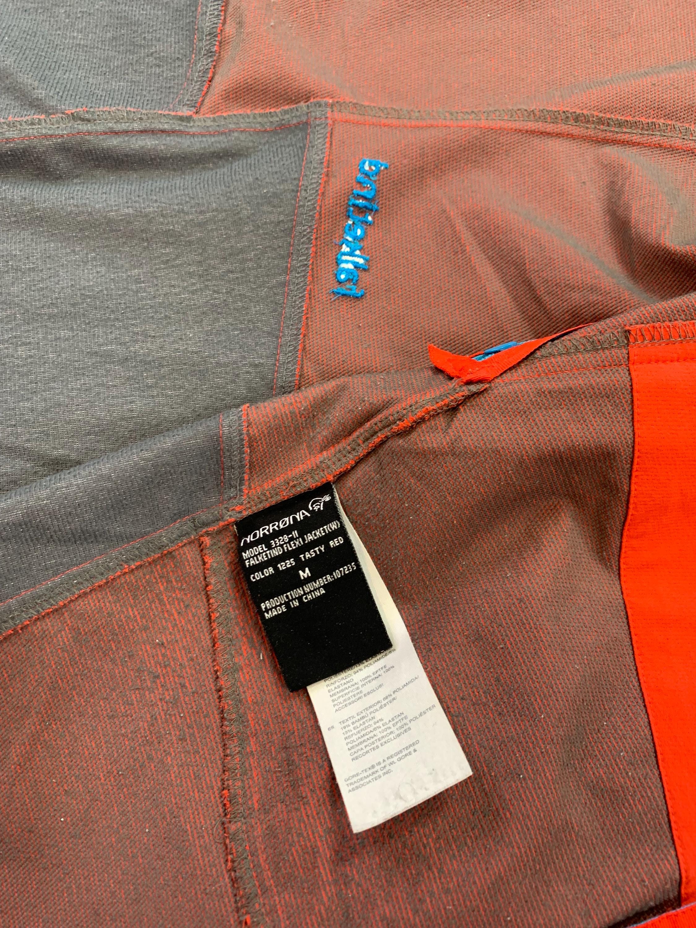 NORRONA Svalbard Flex 1 Falketin Orange Full Zip Hiking Soft Shell ...