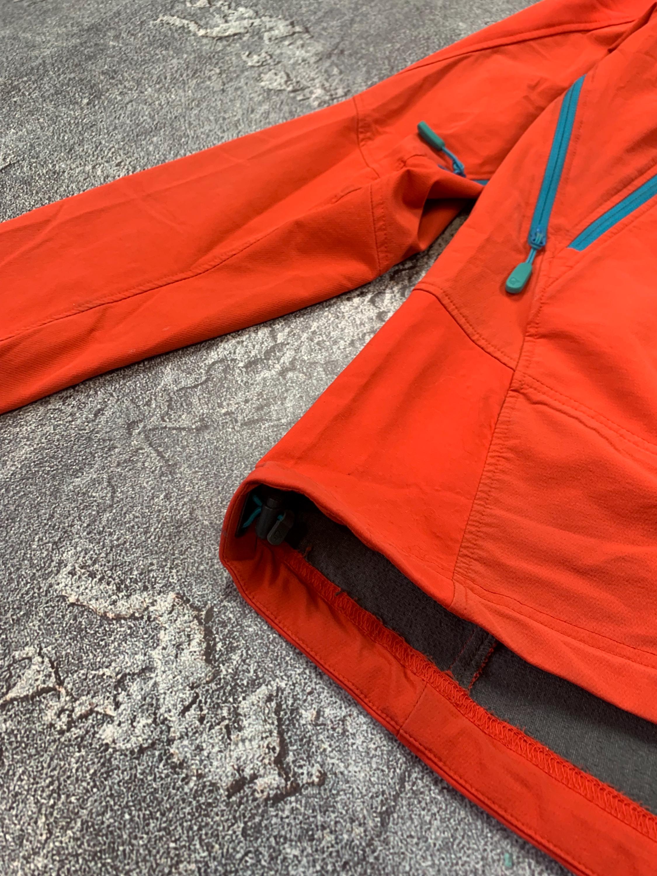 NORRONA Svalbard Flex 1 Falketin Orange Full Zip Hiking Soft Shell ...