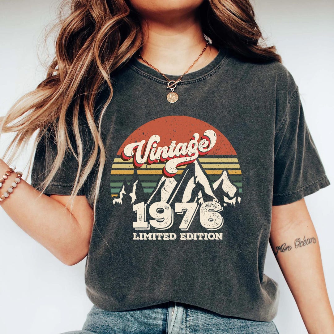 49th Birthday Gifts Shirt, Vintage 1976 Birthday Shirt, 49th Birthday ...