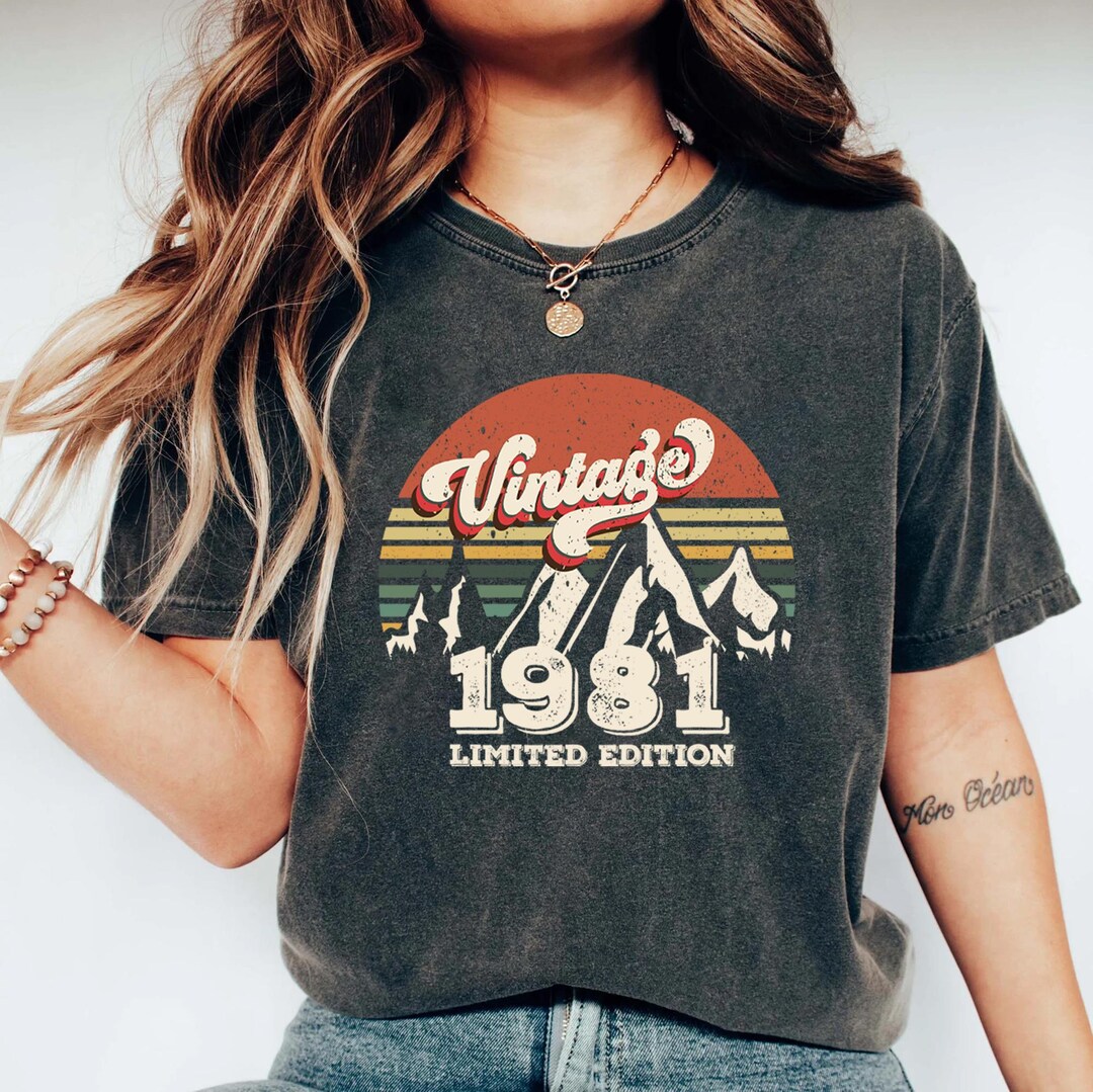 Vintage 1981 Retro Shirt, Vintage 1981 Shirt, 44th Birthday, 44th ...