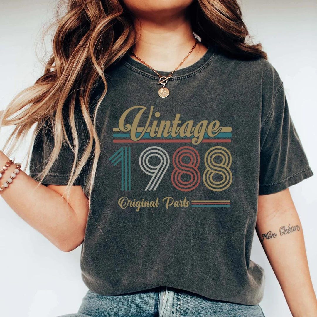 1988 Vintage Shirt, 1988 Birthday Shirt, 37th Birthday Gift, 37th ...