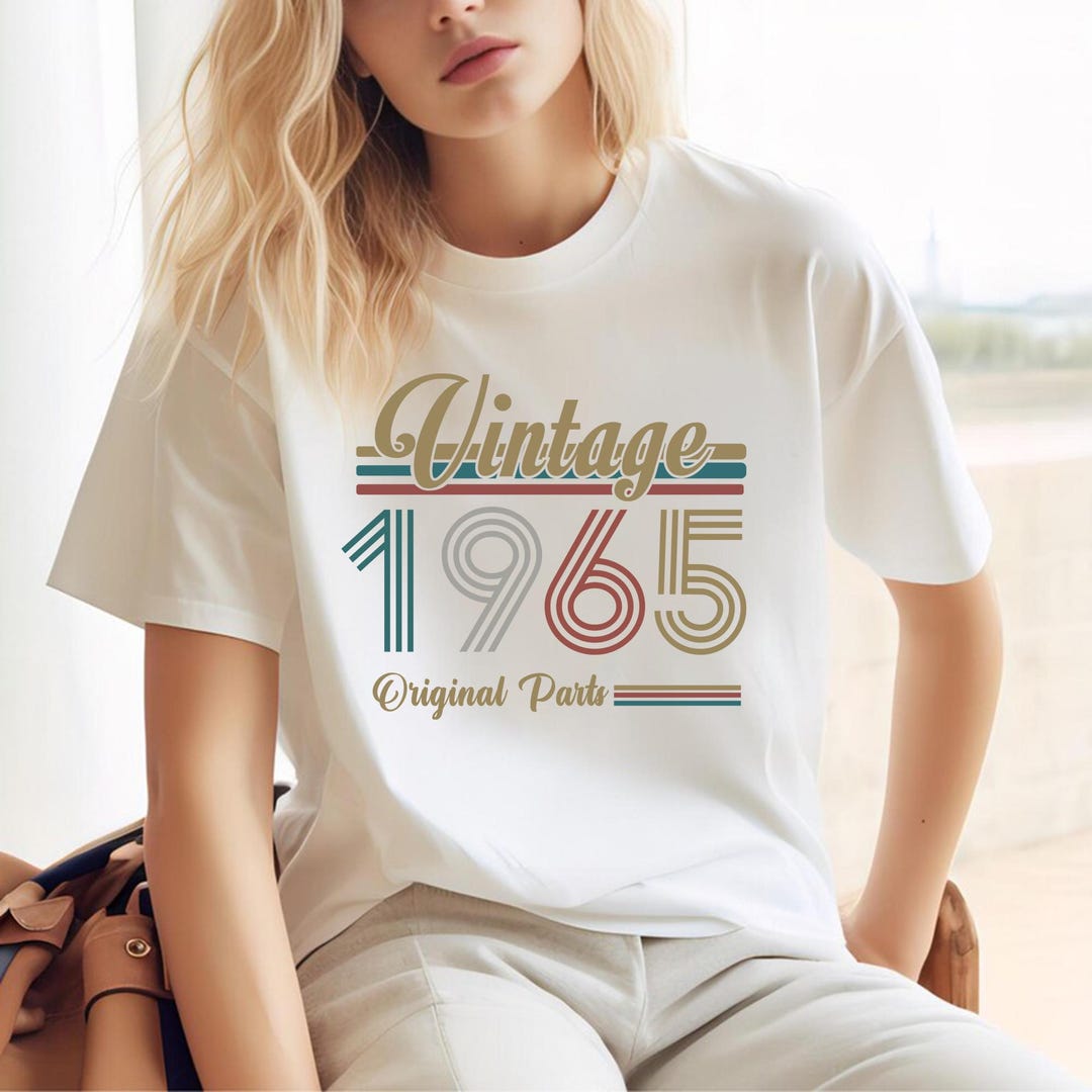 60th Birthday Shirt, Vintage 1965 Limited Edition Cassette T-shirt ...