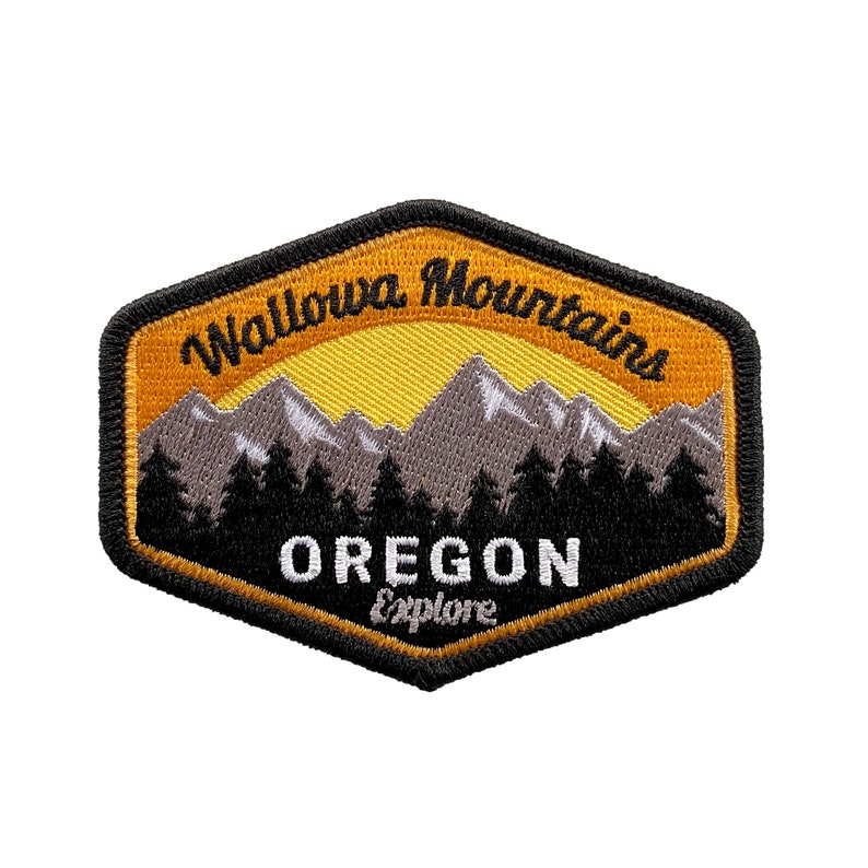 Explore Oregon Wallawa Mountains Iron-on Embroidered Patch - Etsy