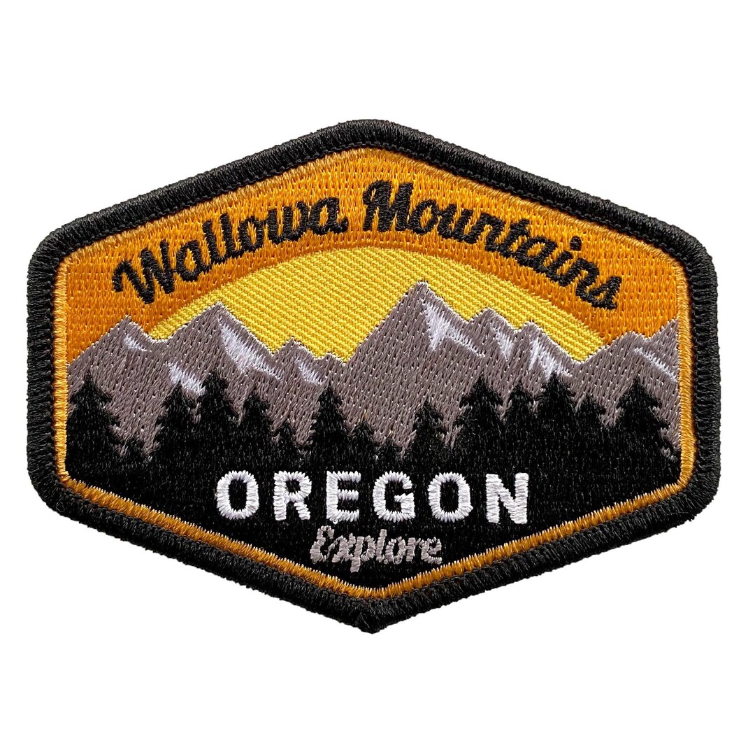 Explore Oregon Wallawa Mountains | Iron-on Embroidered Patch - Etsy