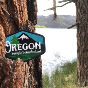 Oregon Pacific Wonderland Vintage Iron-on Embroidered Patch - Etsy