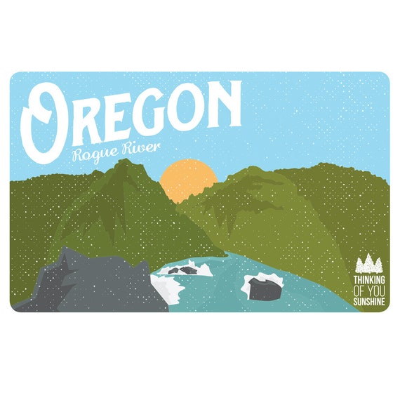 Oregon Rogue River Vintage Postcard 3 Pack | Etsy