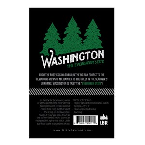 Washington Evergreen State Embroidered Patch - Etsy
