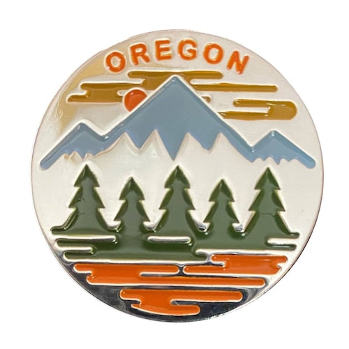Oregon Enamel Pin - Etsy
