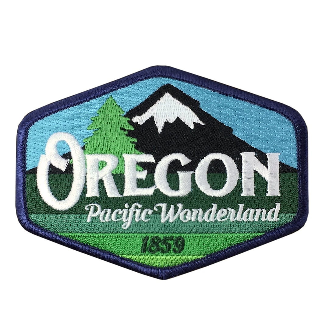 Oregon Pacific Wonderland Vintage Iron-on Embroidered Patch - Etsy