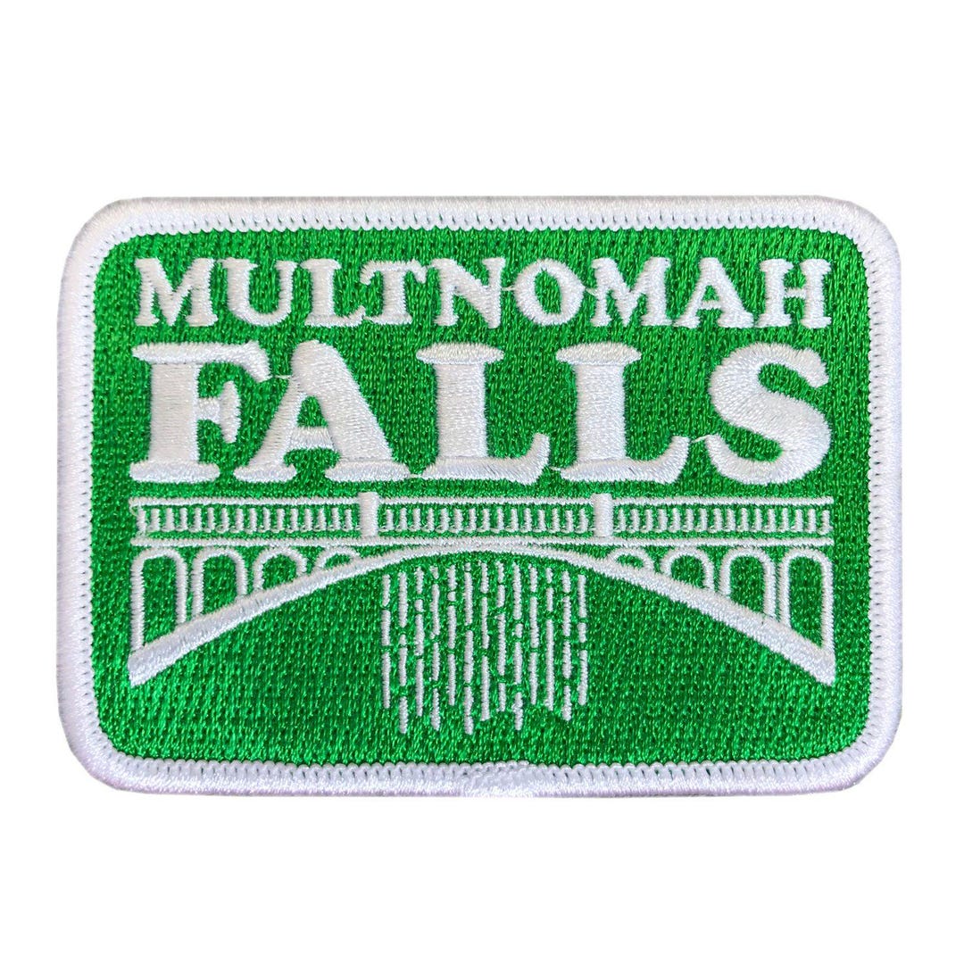 Multnomah Falls Oregon Iron-on Embroidered Patch - Etsy