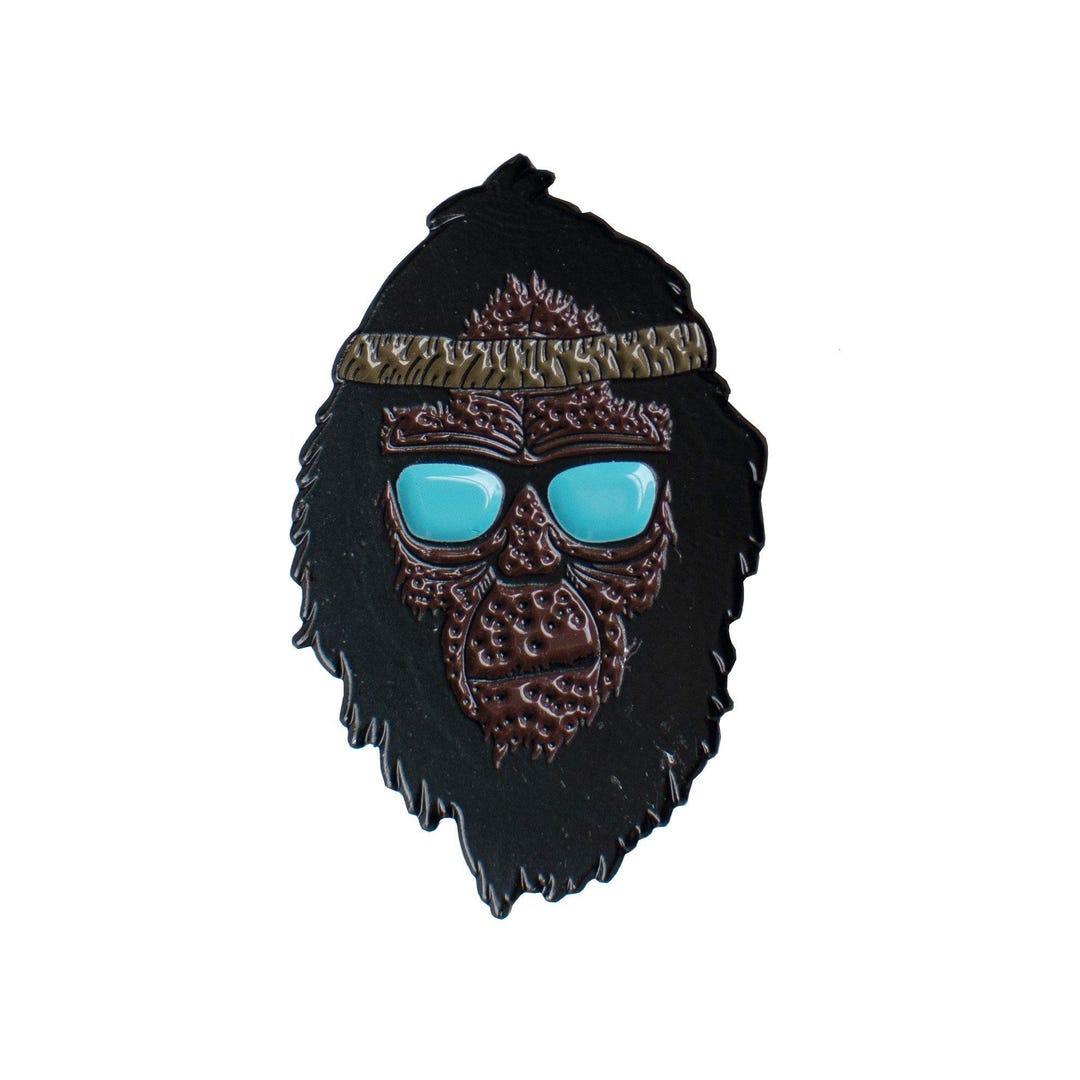 Retro Squatch Bigfoot Head | Enamel Lapel Pin - Etsy