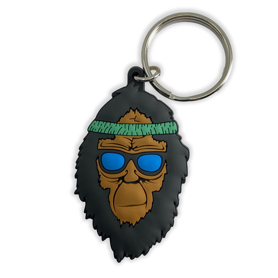 Retro Sasquatch Bigfoot Head 3D PVC Key Ring - Etsy