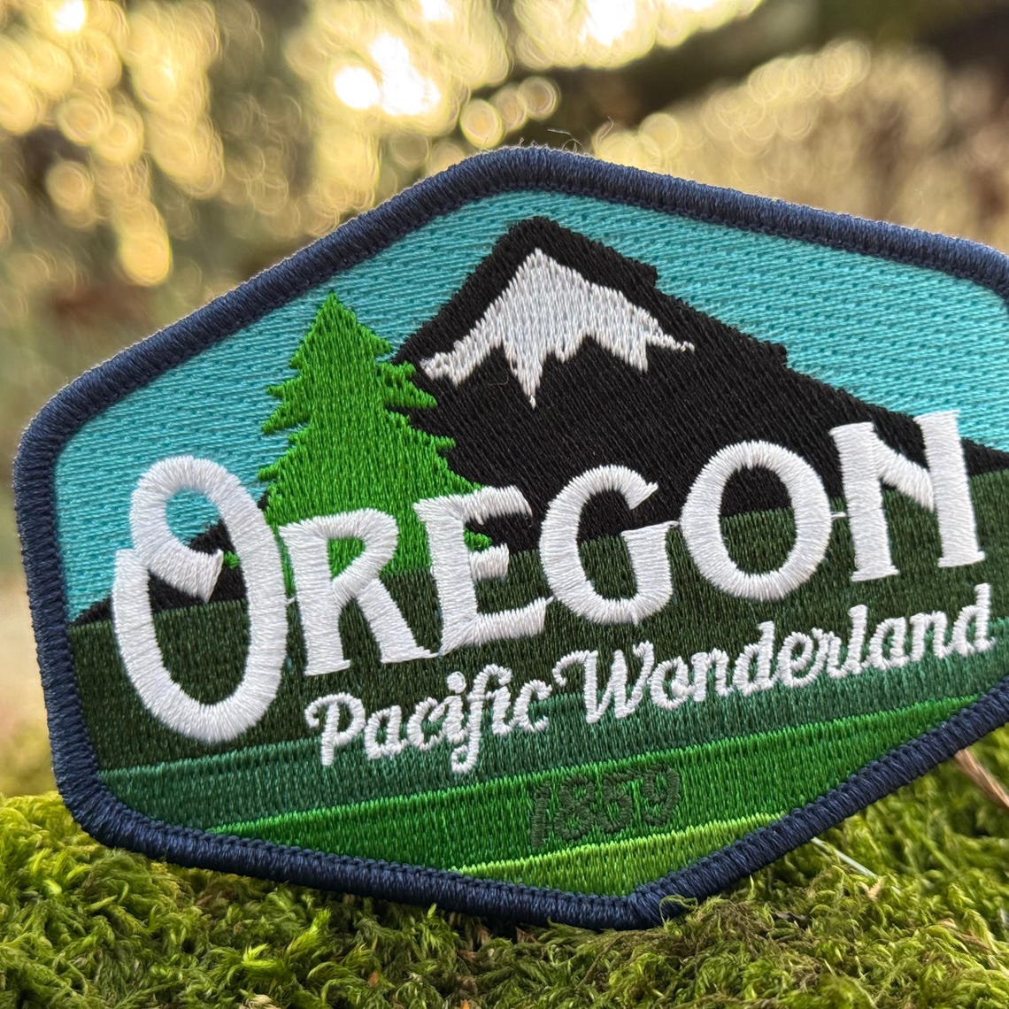 Oregon Pacific Wonderland Vintage | Iron-on Embroidered Patch - Etsy