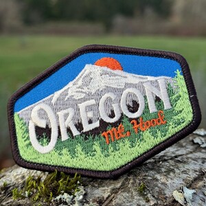 Oregon Mt Hood Vintage | Iron-on Embroidered Patch - Etsy