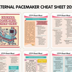 Printable External Pacemaker Cheat Sheet Digital Download | Cardiac ...