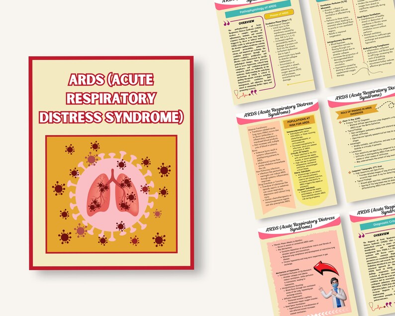 ARDS Acute Respiratory Distress Syndrome, ICU Nursing Note Bundle, ICU ...