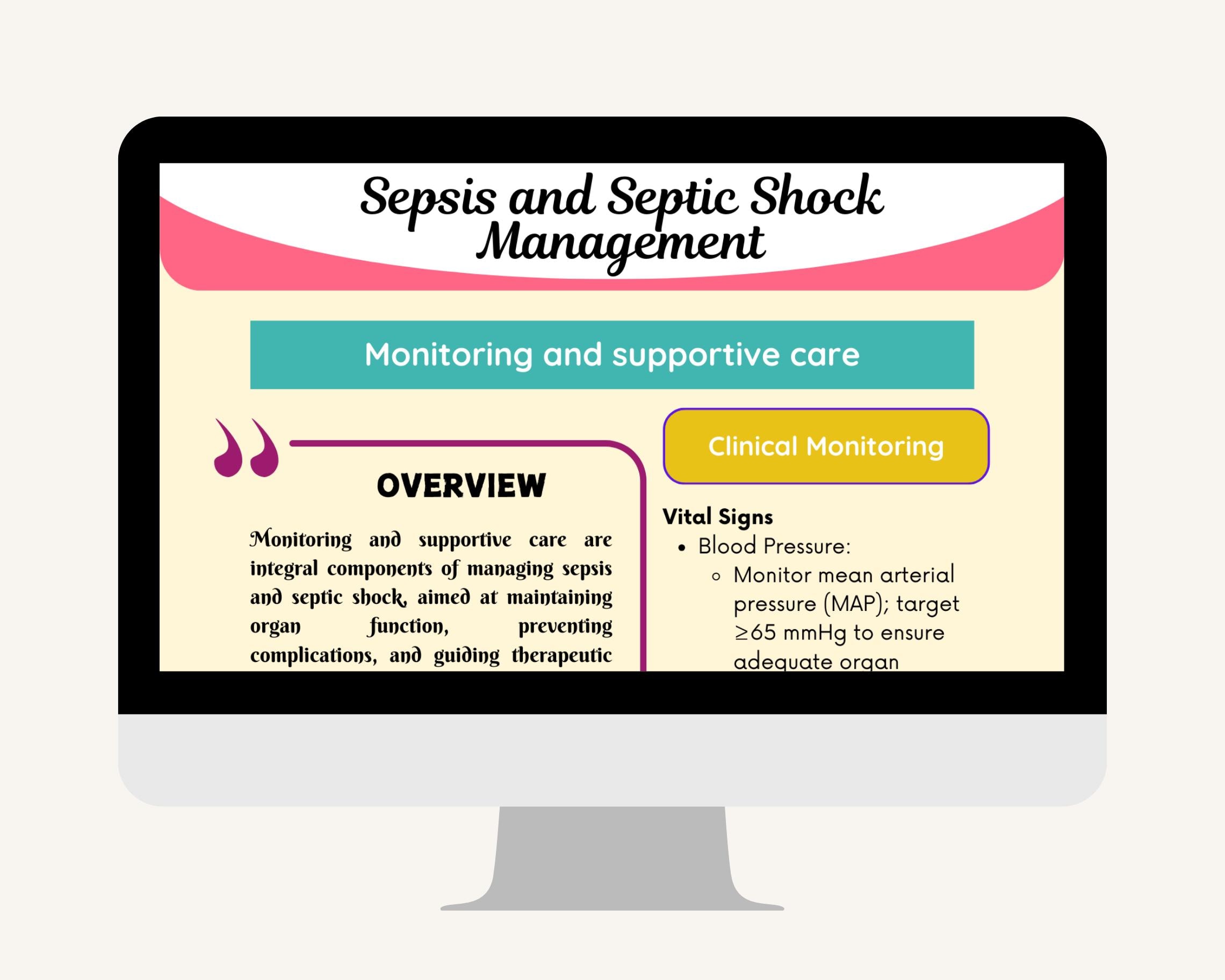 Sepsis and Septic Shock Cheat Sheet, ICU Nursing Notes, Nurse Study ...