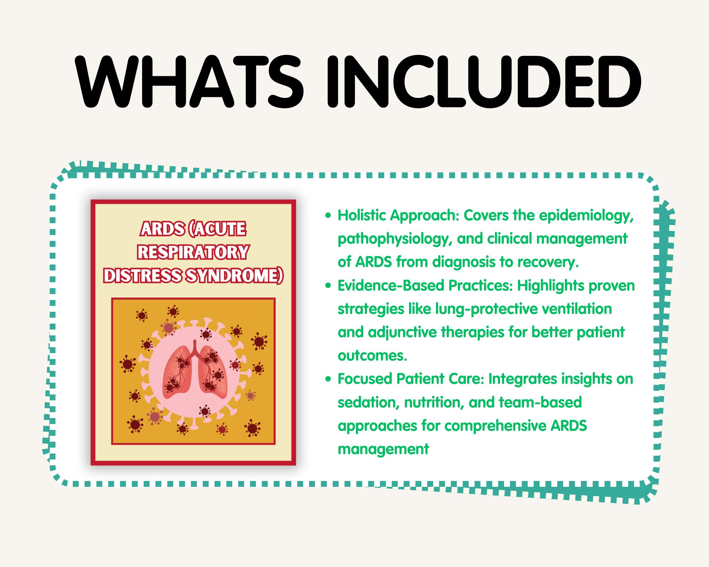 ARDS Acute Respiratory Distress Syndrome, ICU Nursing Note Bundle, ICU ...
