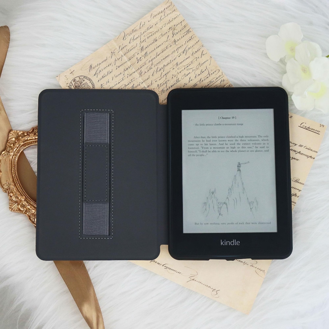 Ocean Style Collage Case With Hand Strap for Kindle 12/11/10, Kindle ...