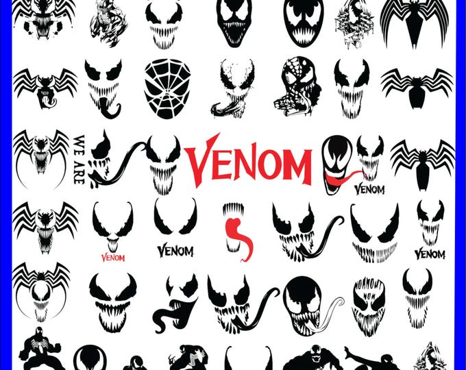 Venom Svg Bundle- PNG-SVG-DXF - Etsy Canada