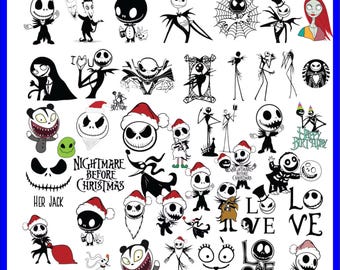 500+ Jack Skellington Svg Bundle- PNG-SVG-DXF - Etsy