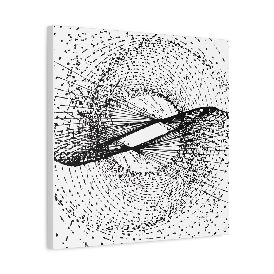 Modern Geometric Pendulum Line Art Print black and White Minimalist ...