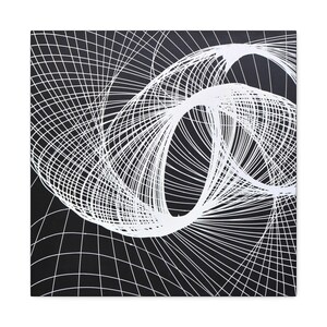 Modern Abstract Pendulum Line Art Print black and White Minimalist Wall ...