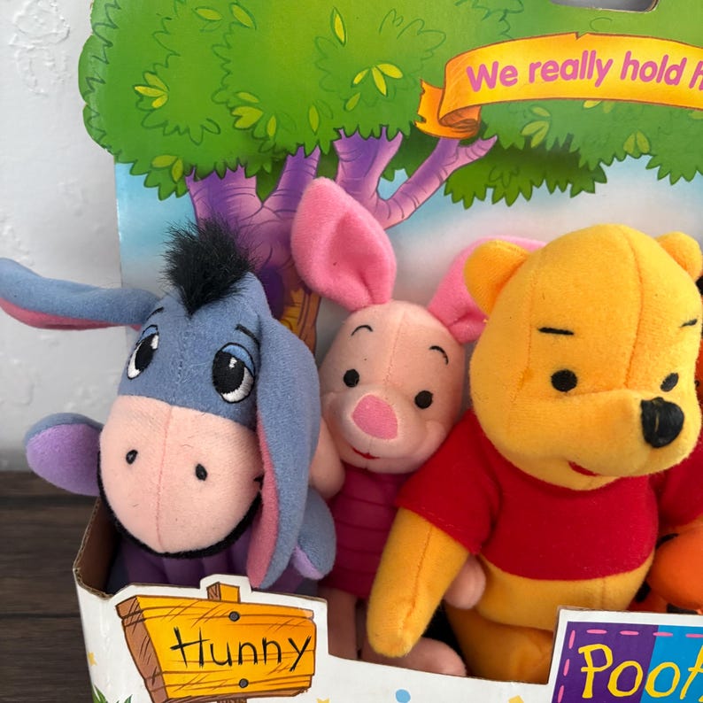 1997 Rare, Vintage Collectible Pooh & Friends Plush 6" Stuffed Animals ...