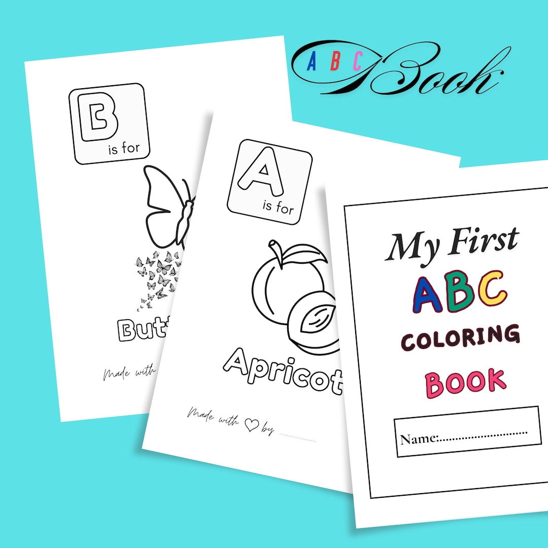 My First ABC Coloring Book, Baby Shower Gift, Toddlers Gift, Holiday ...
