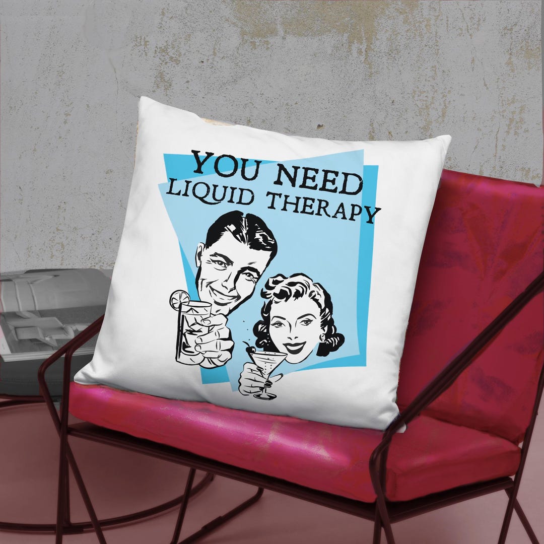 Fun Retro Pillow With Vintage Ads From the 1940's & 1950's Alcohol ...