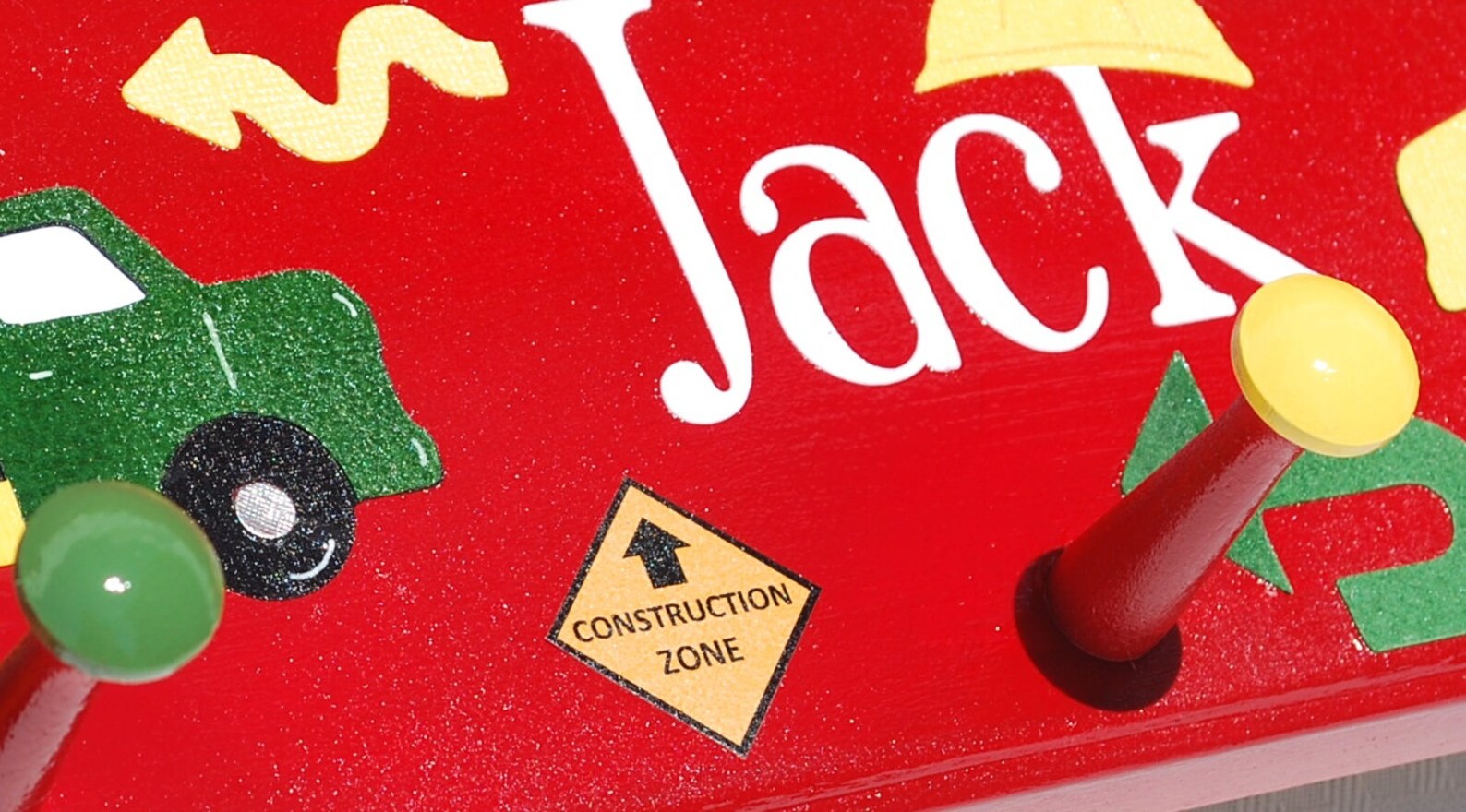 Construction Theme Coat Rack . Personalized Coat Rack . Shelf - Etsy