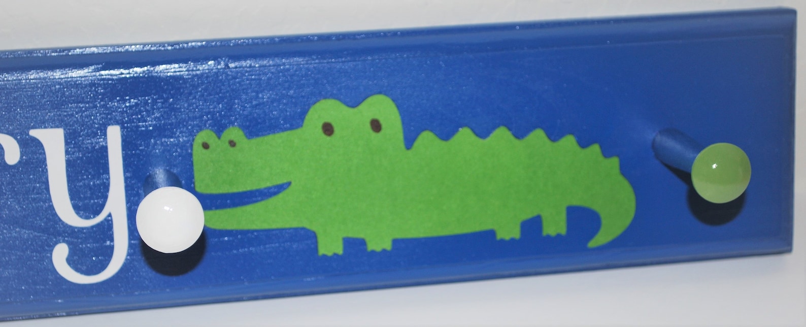 Preppy Alligator Baby Nursery Decor . Alligator Coat Rack in Blue and ...