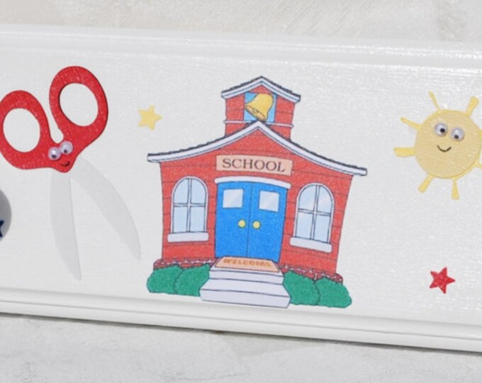 Playroom Backpack Hooks or Kids Coat Rack. Back to School Theme ...