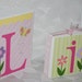 Large Personalized Baby Name Block Letters . Lily . Flowers - Etsy