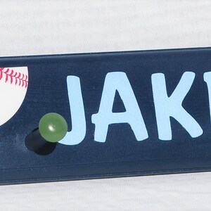 Sports Theme Coat Rack for Boys Room on Navy Blue With - Etsy