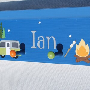 Camping Adventure Explorer Room Decor . Shelf for Baby Boys Nursery in ...