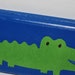 Preppy Alligator Baby Nursery Decor . Alligator Coat Rack in Blue and ...